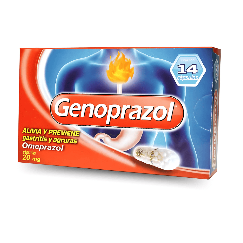 GENOPRAZOL 20 mg Caja 14 Unidades GEN001