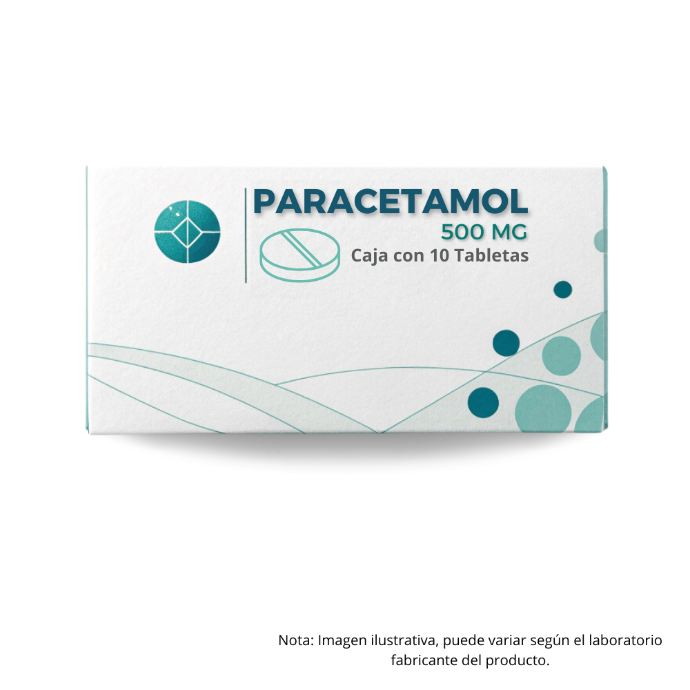 Paracetamol 500 mg Caja 10 Tabletas ANALG001